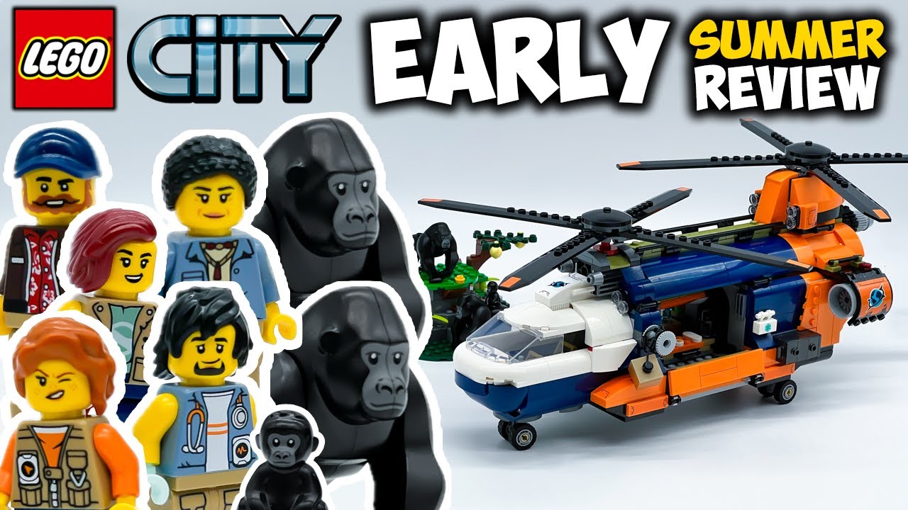 Lego Gorillas are HERE! | Jungle Explorer Helicopter at Base Camp Review! | Brick Finds & Flips
