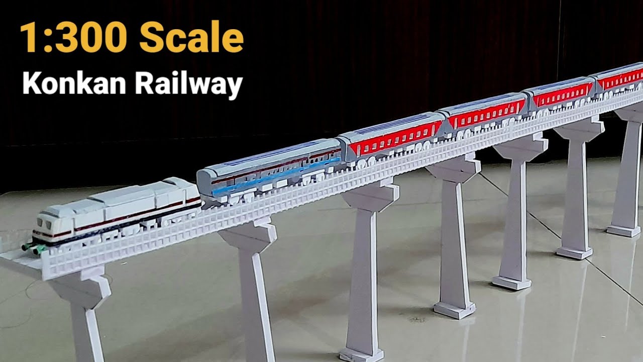 1:300 Scale Konkan Railway Miniature Model For Ganpati Decoration Theme ...