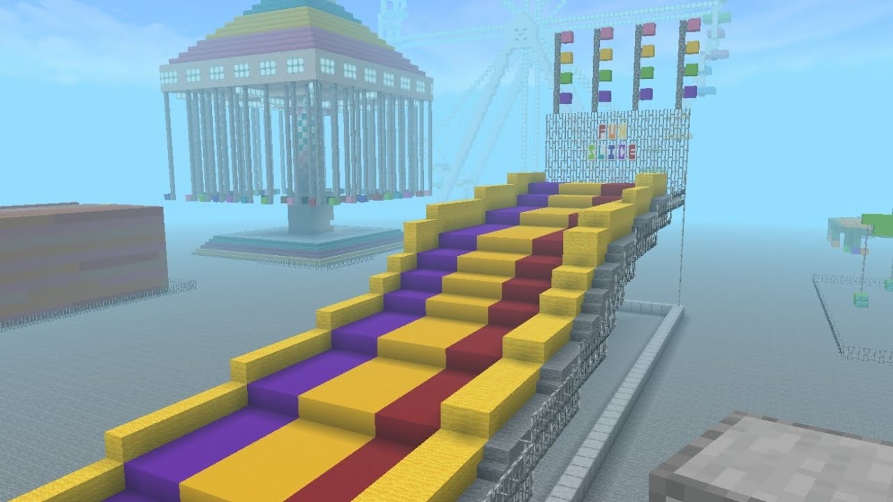 Minecraft Tutorial How to make a Strates Shows Fair (Fun Slide Ride ...