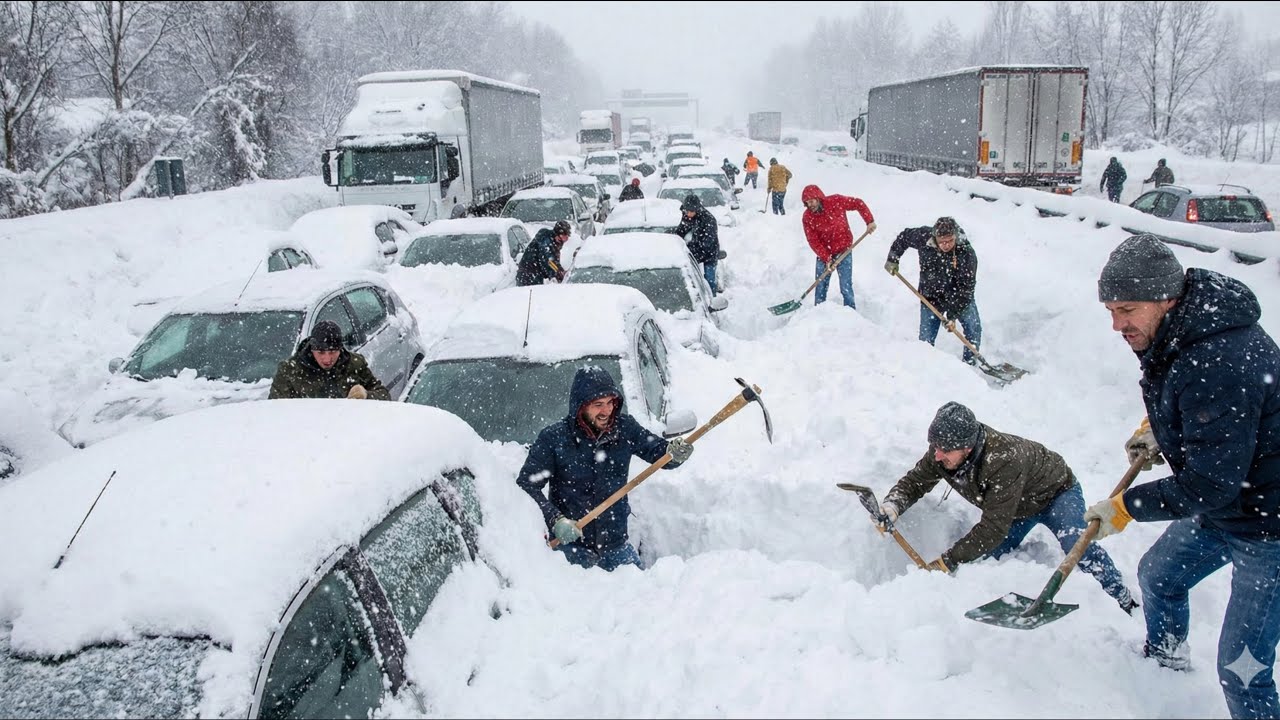 Italy Paralyzed by Historic Snowstorm! Piedmont Buried Under Deep Snow ...