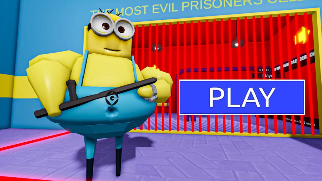 MINIONS BARRY'S PRISON RUN! SCARY OBBY Full Gameplay #roblox - YouTube