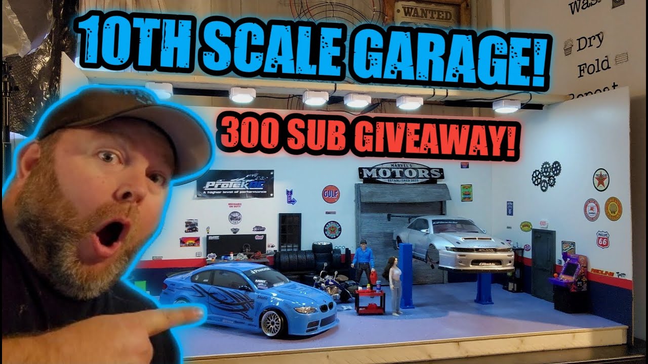 I Built A 10th Scale GARAGE! | 300 Subscriber GIVEAWAY | Channel ...