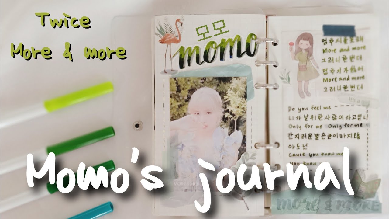 Twice journal [Momo 모모]more & more journal with me - YouTube