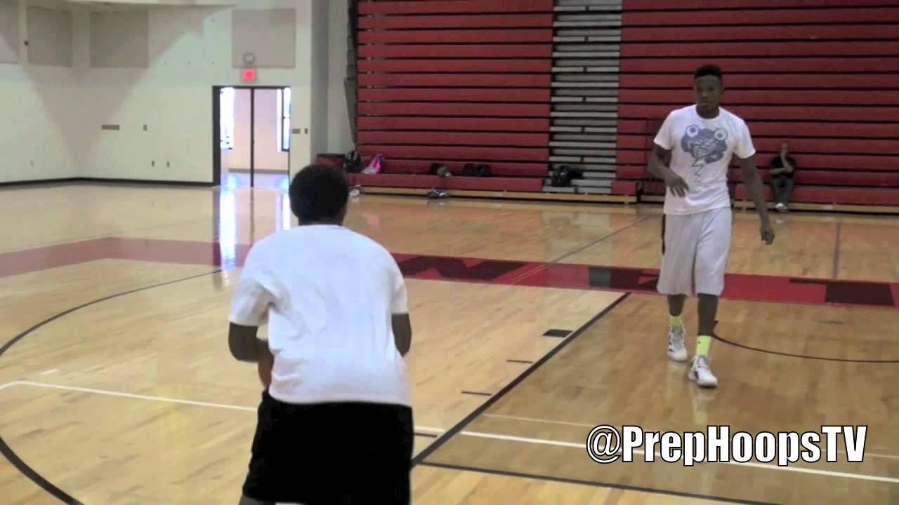 Latin Davis 2015 Milan High School Big Reds shooting workout - YouTube