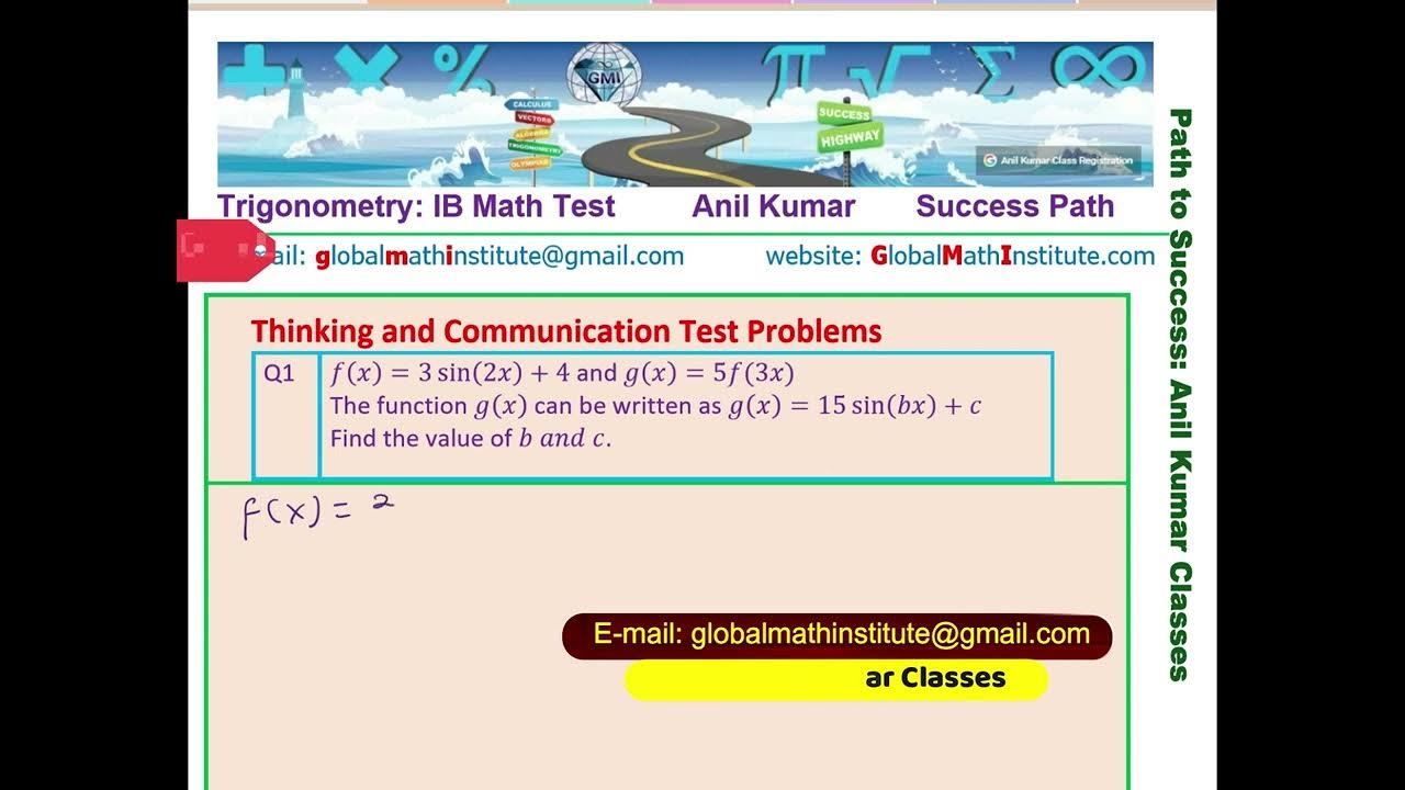 Trigonometry Composite Function Range And Period Mhf4u Youtube
