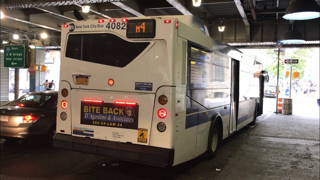 MTA NYC Bus Orion VII NG Hybrid #4082 M4 - YouTube