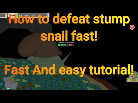 Easy Guide on How To Defeat Stump Snail Fast! (BSS)