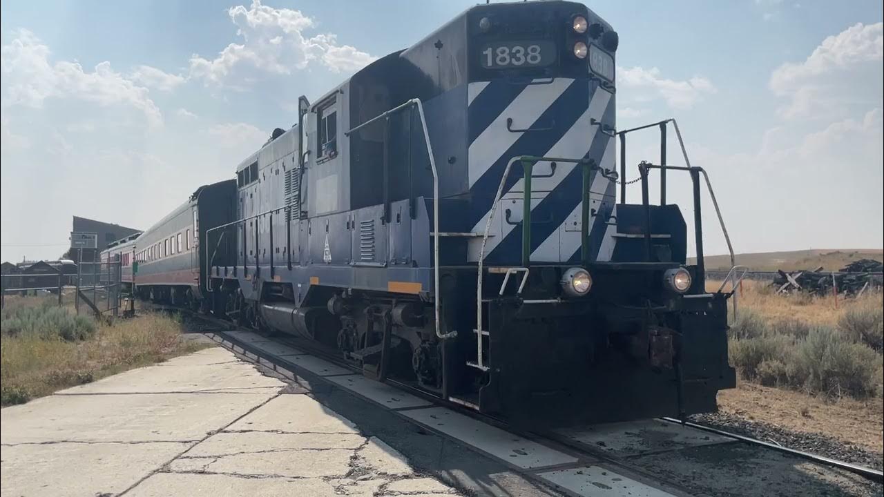 Inland Northwest Rail Museum Anniversary Train. WI&M 1838 (GP9) - YouTube