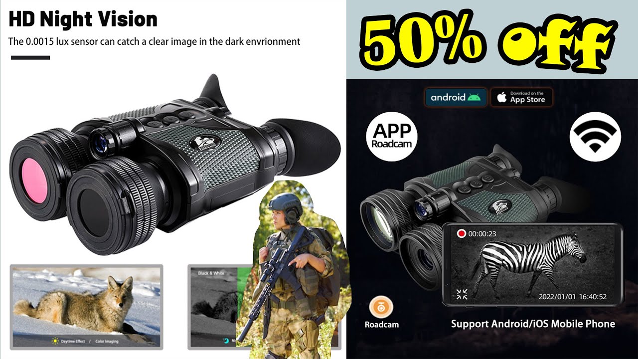 Digital Night Vision Binoculars with 10 600m Laser Rangefinder Night ...