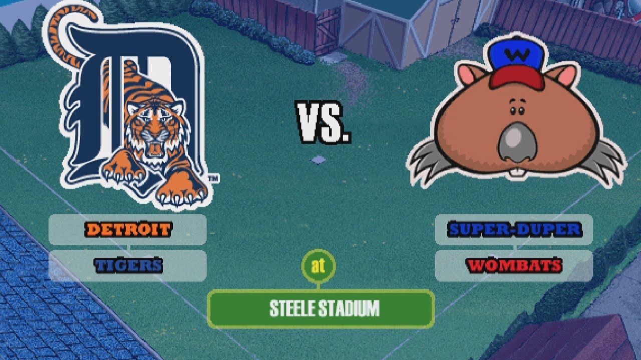 Detroit Tigers vs. Super-Duper Wombats | Backyard Baseball 2001 ...