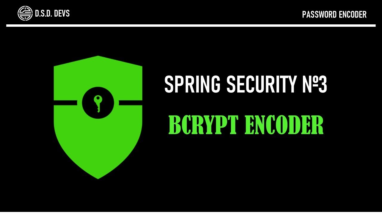 BCRYPT PASSWORD ENCODER №3 | SPRING SECURITY | PASSWORD ENCODER - YouTube