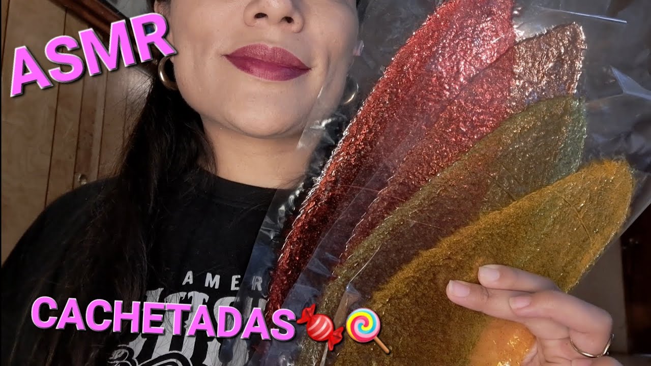 ASMR |CACHETADAS! | Dulce Mexicano| sonidos relajantes 👅 - YouTube