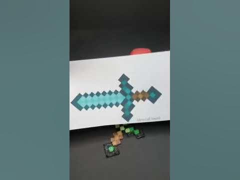 3D Pen- MINECRAFT SWORD #shorts - YouTube