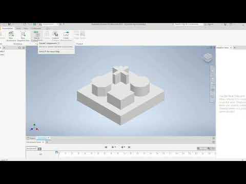 Exploded view CAD .ipn file - YouTube