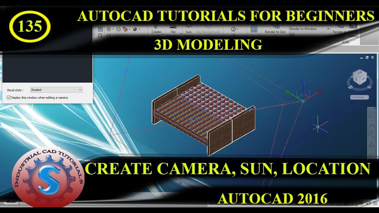 CREATE CAMERA || SUN & LOCATION || BASIC TUTORIALS FOR BEGINNERS ...