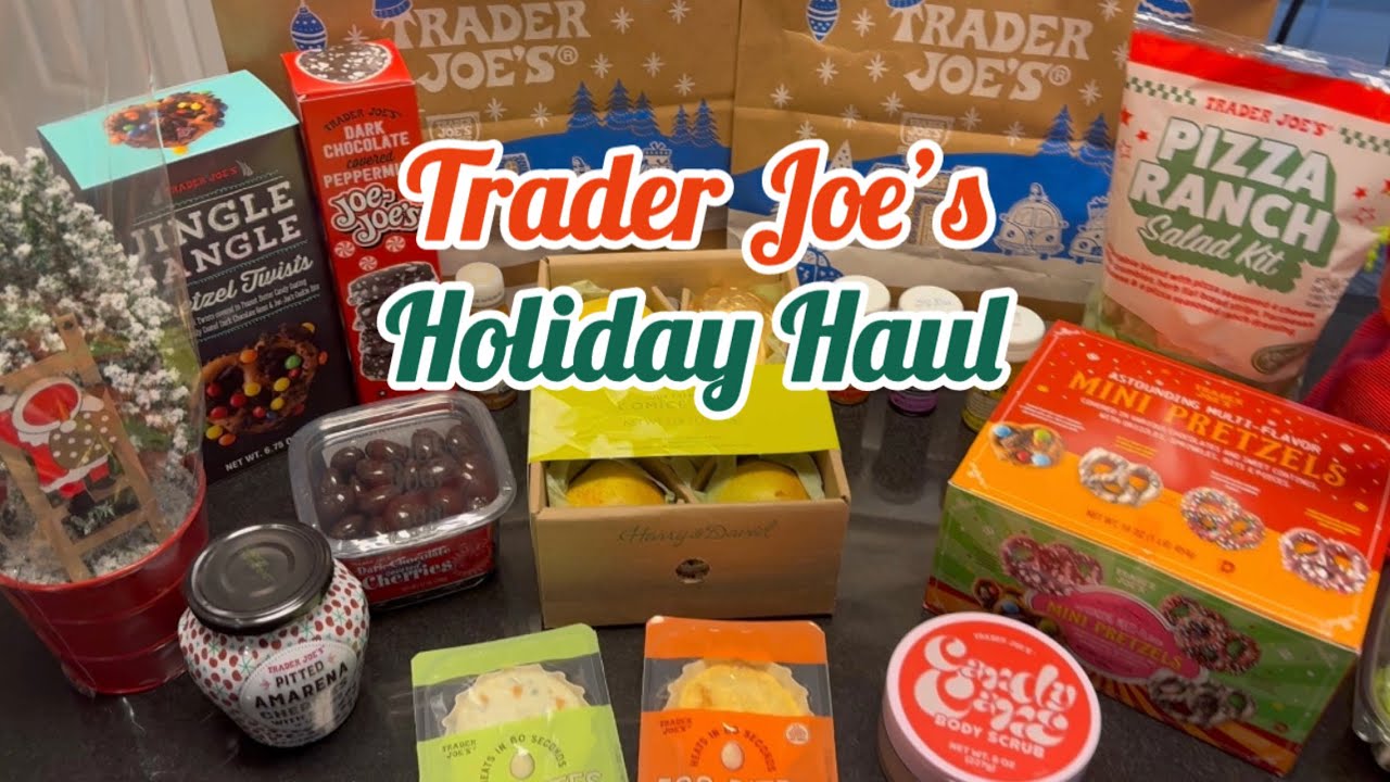 Trader Joe’s Haul! Holiday items 🎄 - YouTube