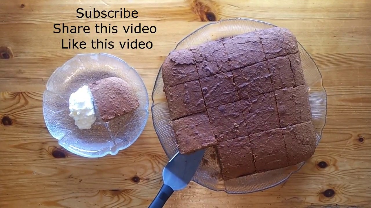How to bake a chocolate cake with corn flour | Kek jawari - Afghan ...