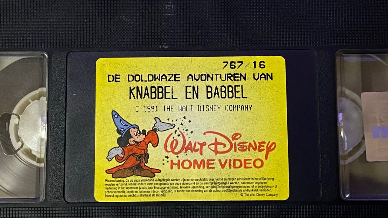 Ending to De Doldwaze Avonturen Van Knabbel en Babbel (Dutch VHS -1991 ...