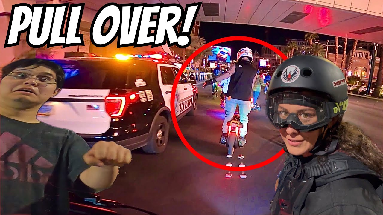 Cops Called To A 350+ PEV Group Ride | ESk8 | Las Vegas 2023 - YouTube
