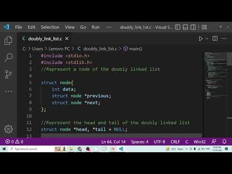 Doubly Linked lists || MCS-021(Data and File Structure)Block 1 ||UNIT 3 Lists || Part 4 - YouTube
