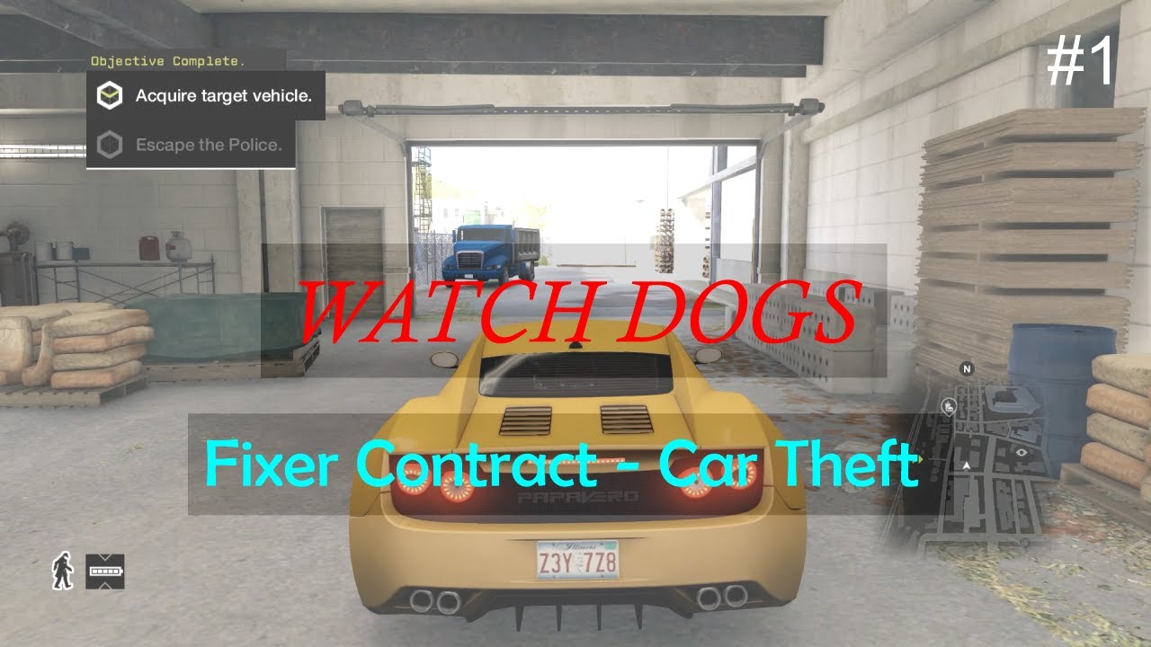 Watch Dogs - Car Theft Fixer Contract - YouTube