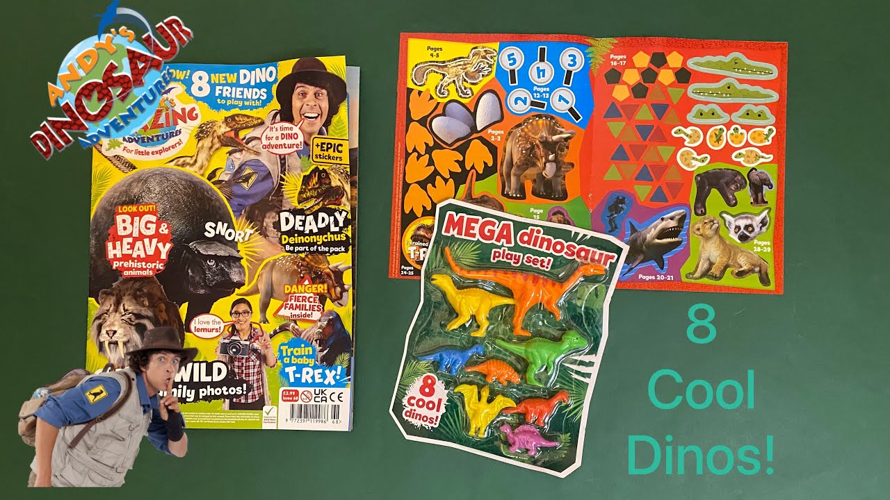 Andy’s amazing adventures magazine no. Issue 68 may/2021 with 8 Dino ...