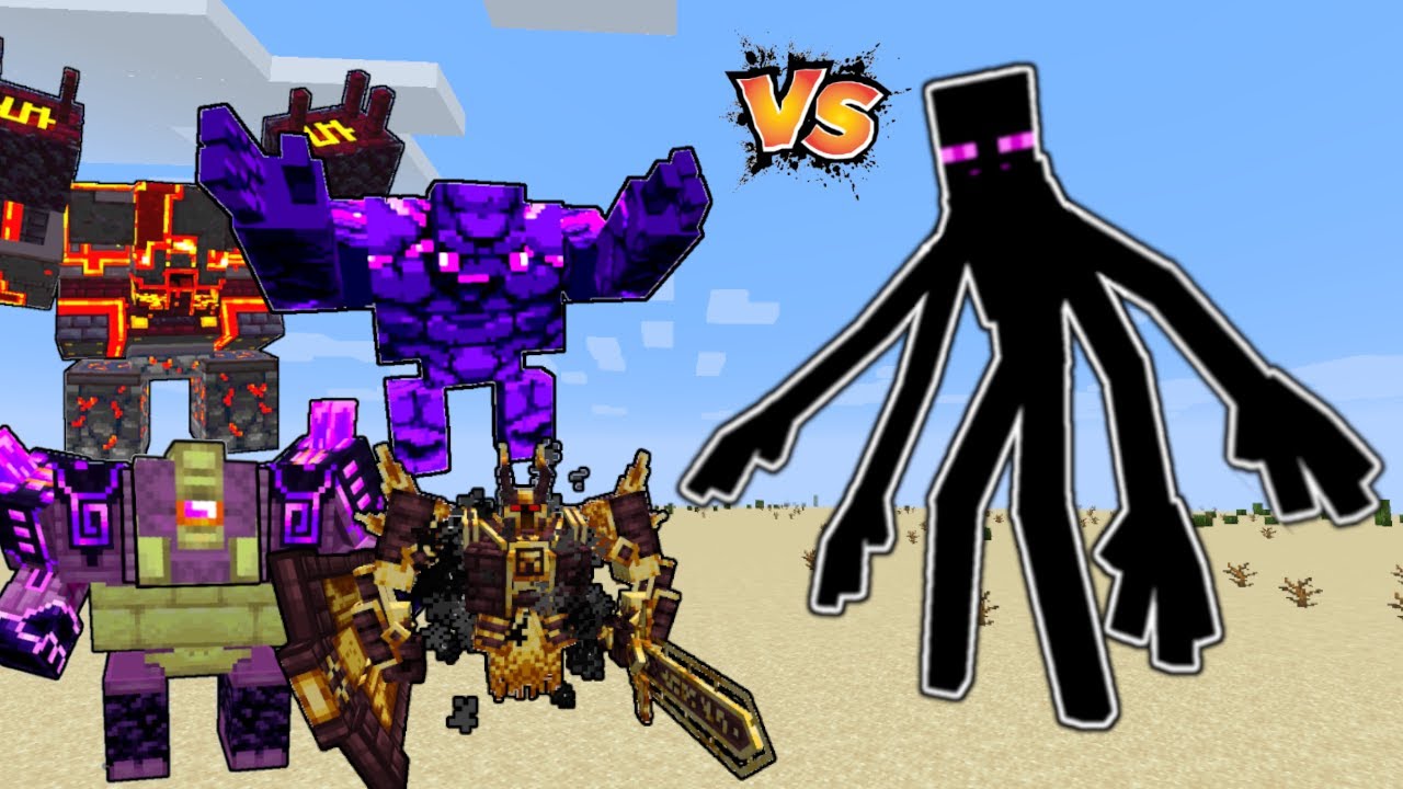 Mutant Enderman Vs Cataclysm Bosses in Minecraft - YouTube