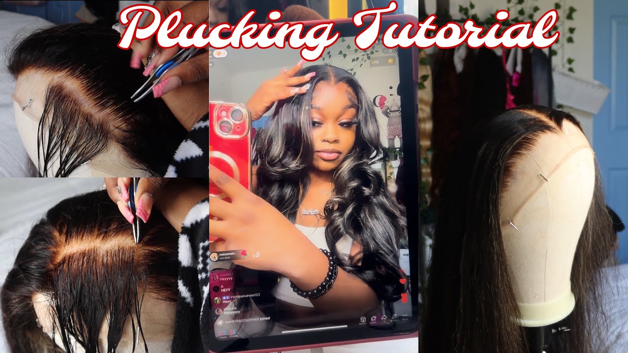 WIG INFLUENCER 101: SUPER BEGINNER FRIENDLY PLUCKING TUTORIAL ...