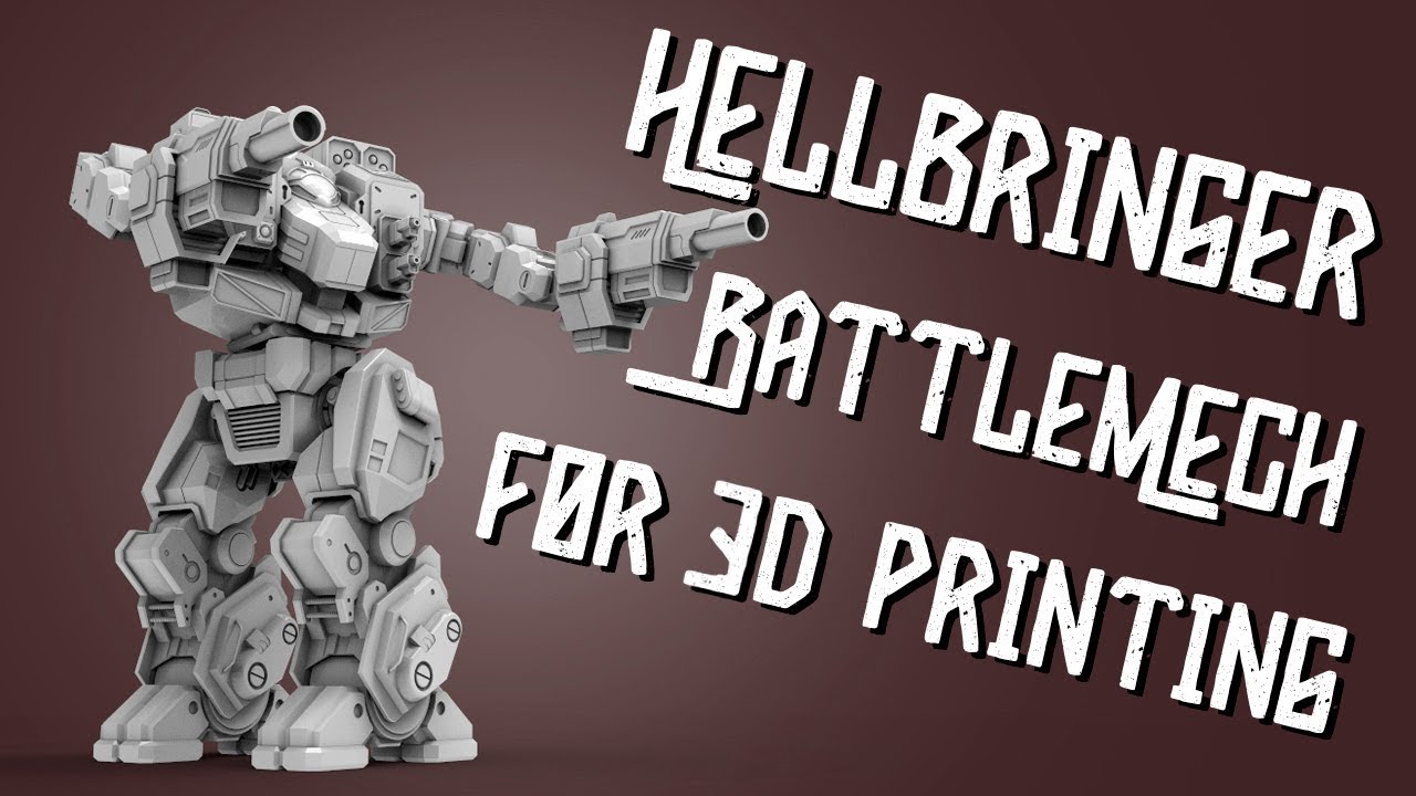 BattleMech Hellbringer 3D Model | Assembly by Gambody - YouTube