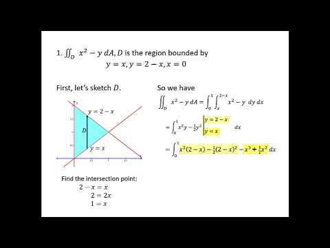 Double Integrals Over General Regions - YouTube