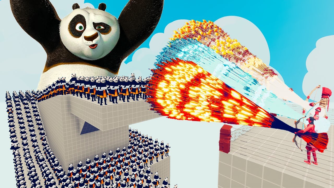 100x KUNG-FU PANDA + 2x GIANT vs 3x EVERY GOD - Totally Accurate Battle ...