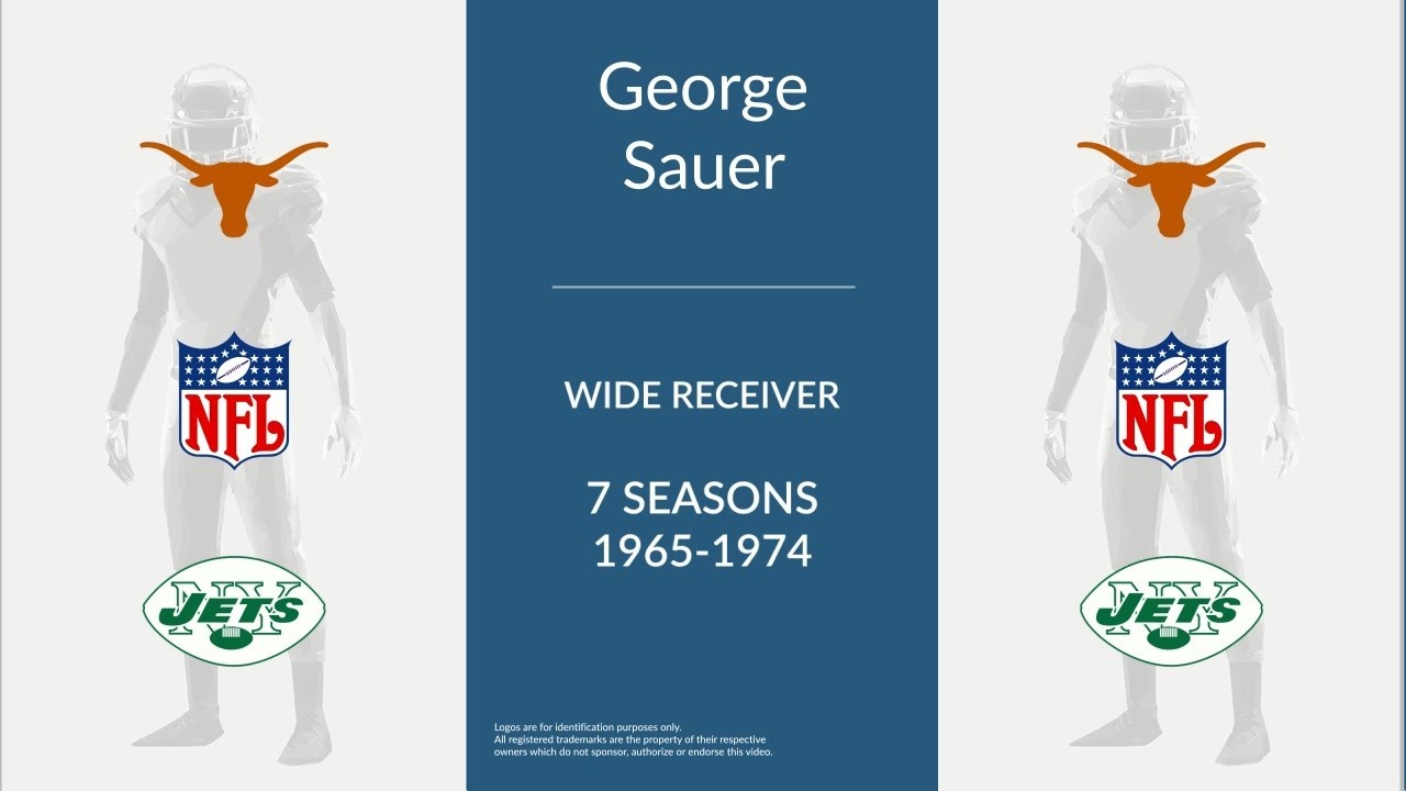 George Sauer, Jr.: Football Wide Receiver - YouTube