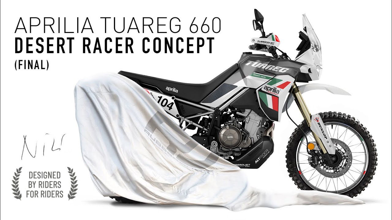 2022 Aprilia Tuareg Desert Racer Concept (Final) - YouTube
