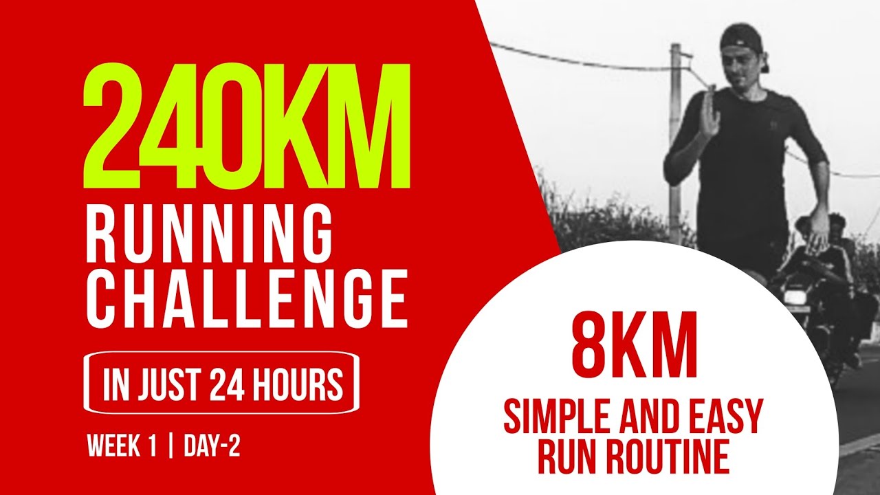 Day-2 Easy Run Routine 🏃‍♂️240km Running Challenge In Just 24 Hours ...