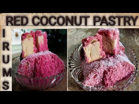 Bakrey Style Red Coconut Pastry ||Without oven|| Quick and Easy Recipe ...