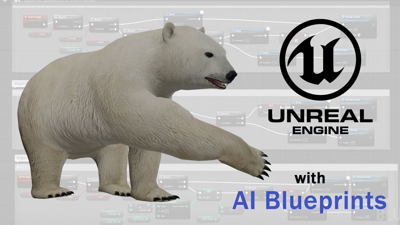 Medhue Polar Bear with AI in Unreal Engine!! - YouTube