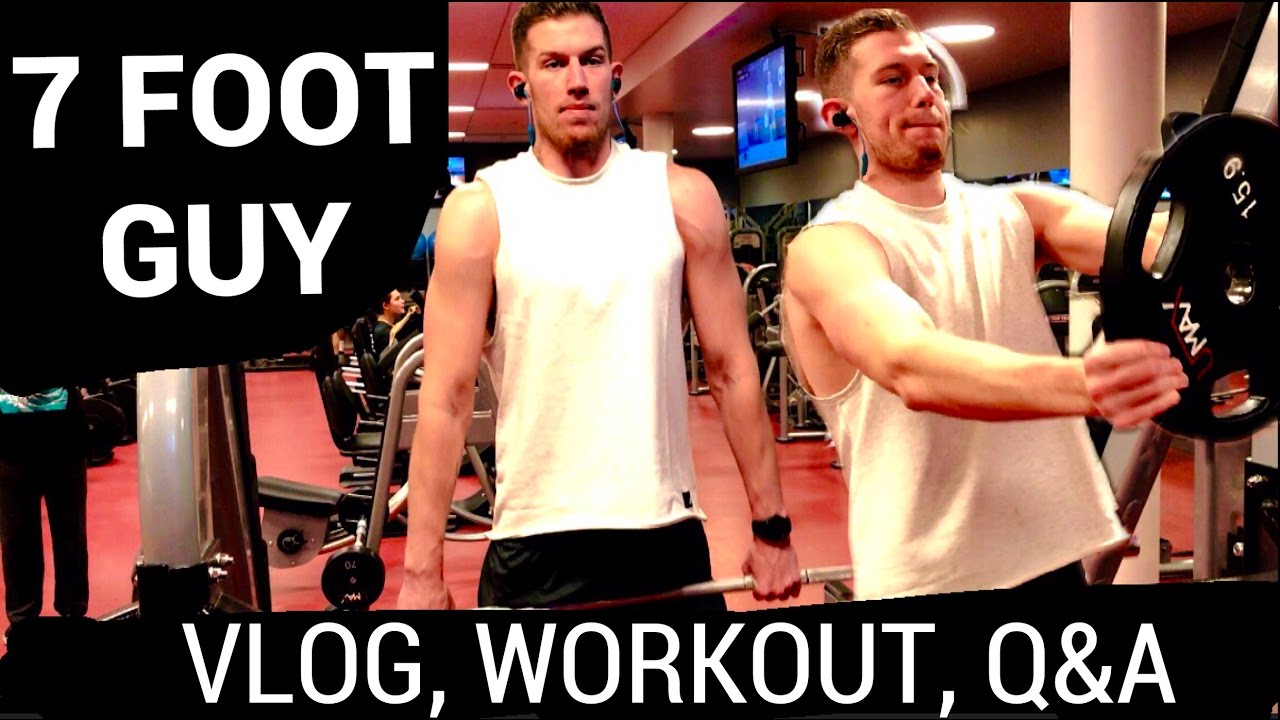 WORKOUT, VLOG, Plus Q&A!! -My 7 Foot Life- - YouTube