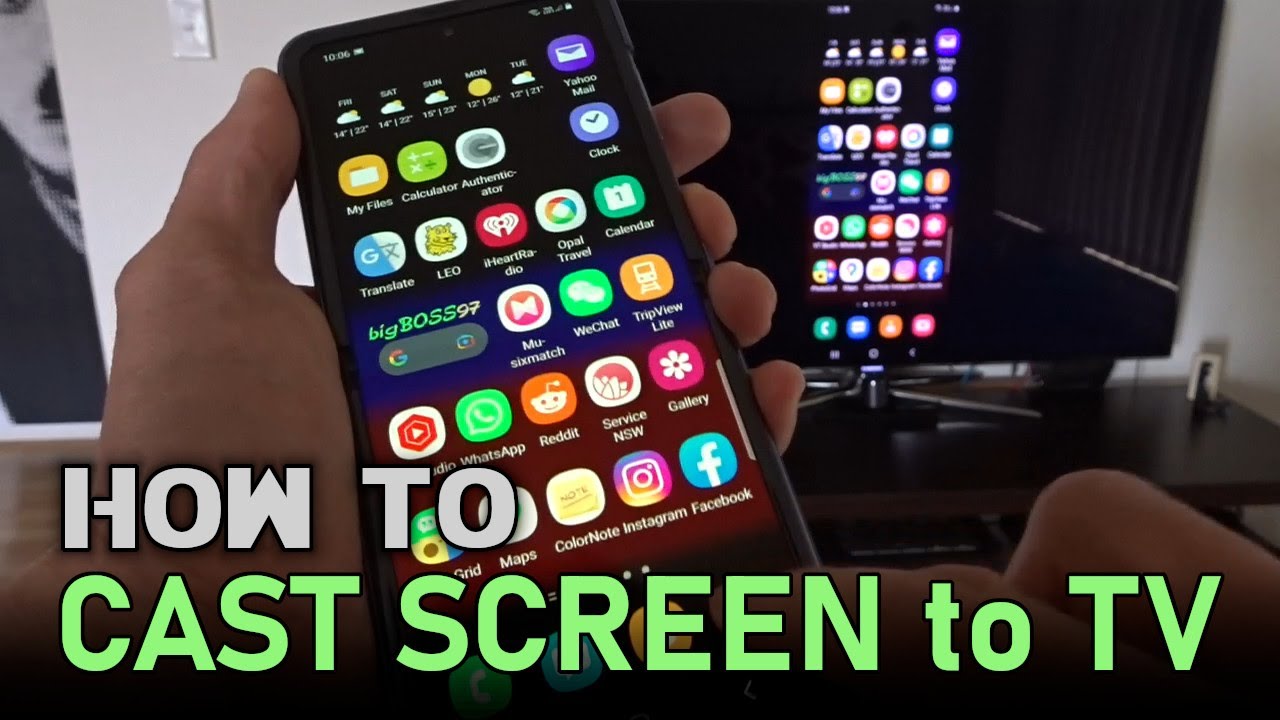 How to cast phone screen to TV via Chromecast - YouTube