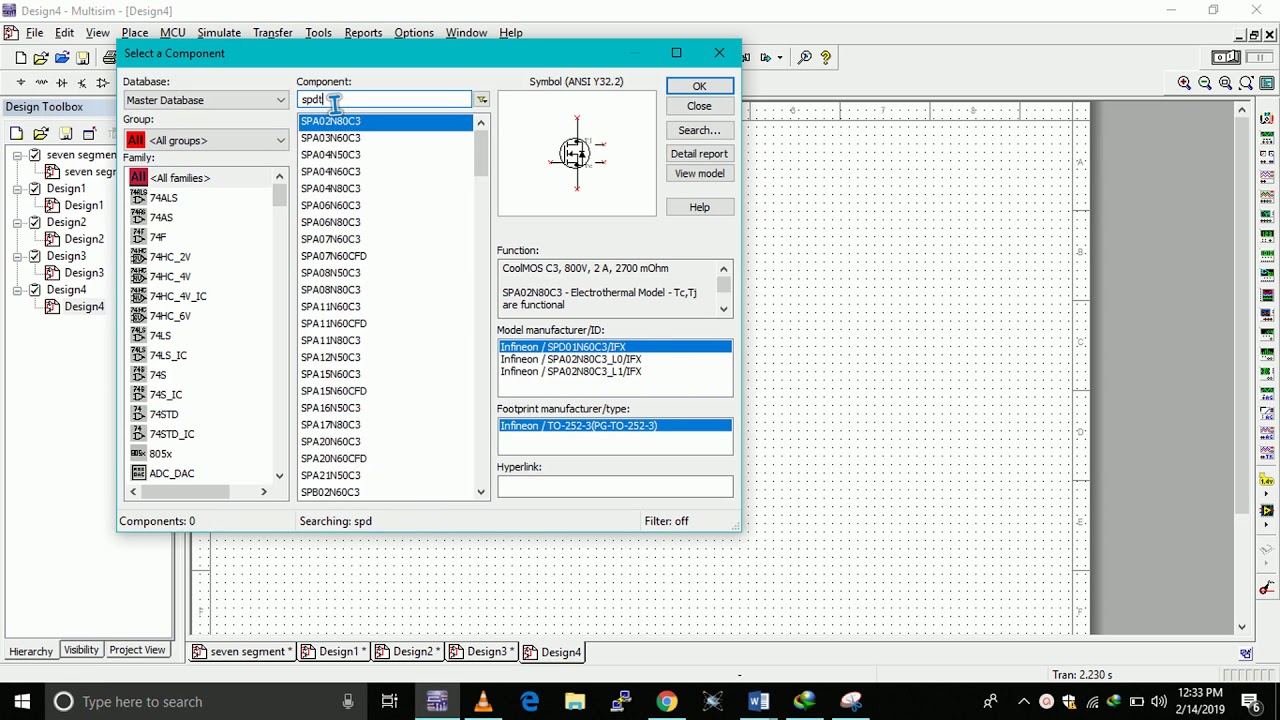 Rangkaian seven segmen Ic 7488 - YouTube