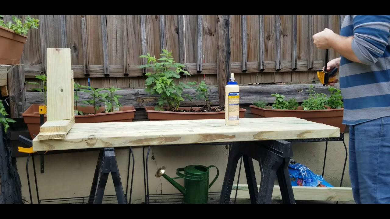 Convertible Bench and Picnic Table For a Small Deck Space - YouTube