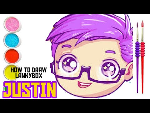 Waw Drawing Justin from Lankybox - YouTube