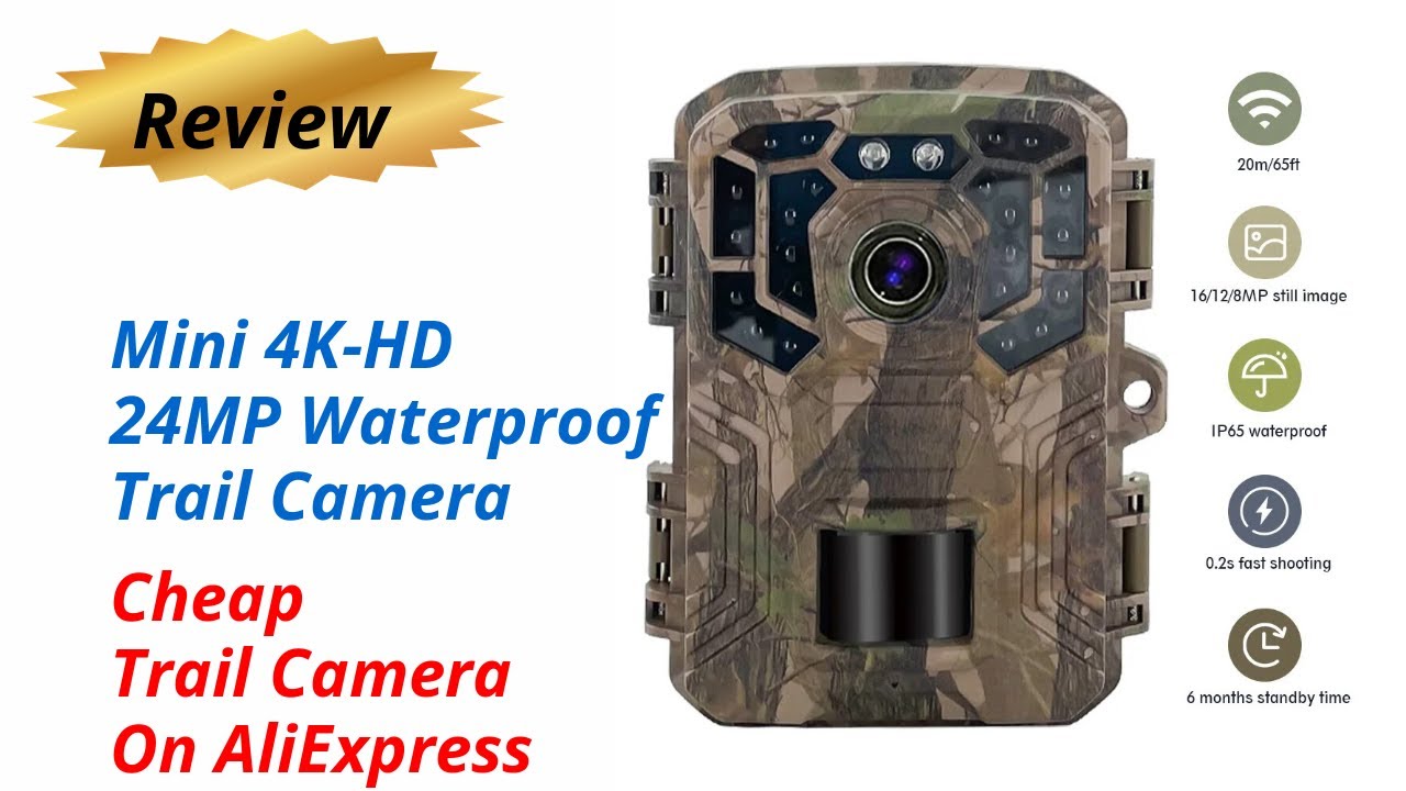 Review Mini 4K-HD 24MP Waterproof Trail Camera - Cheap Trail Camera On ...