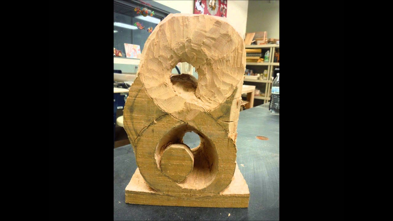 wood carving process - YouTube