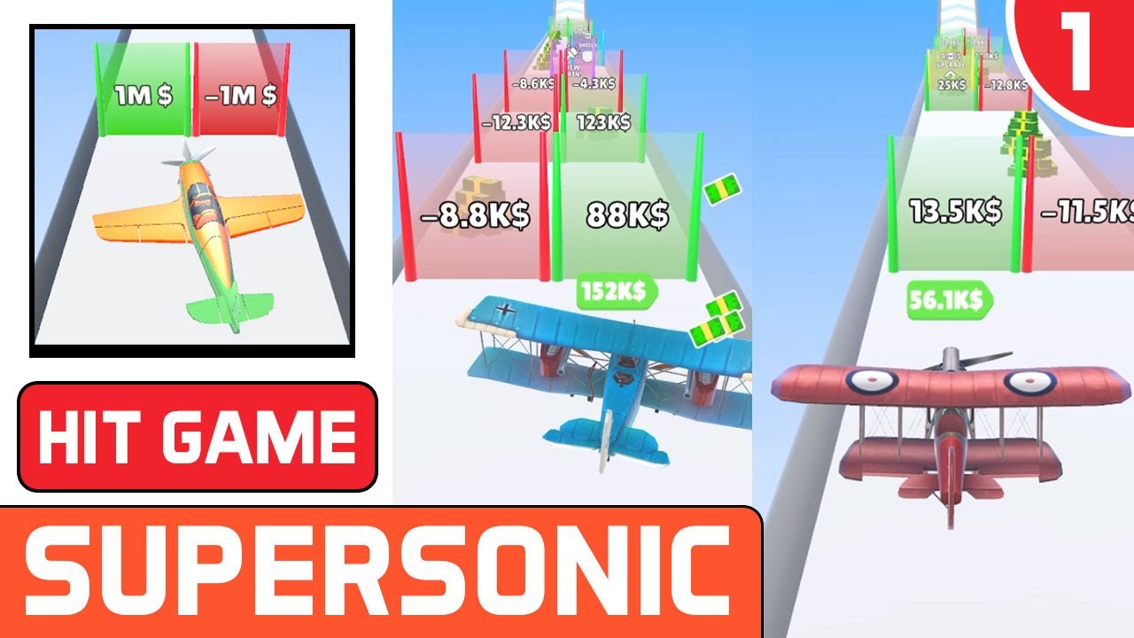 Plane Evolution! Gameplay Walkthrough Part 1 (by Supersonic) (iOS, Android) Hyper Casual Hit ...