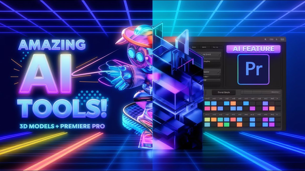 Generating 3D model with AI and Powerful AI feature of Premiere Pro ...