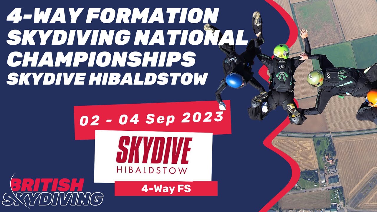 British Skydiving 4-Way Formation Skydiving National Championships 2023 ...