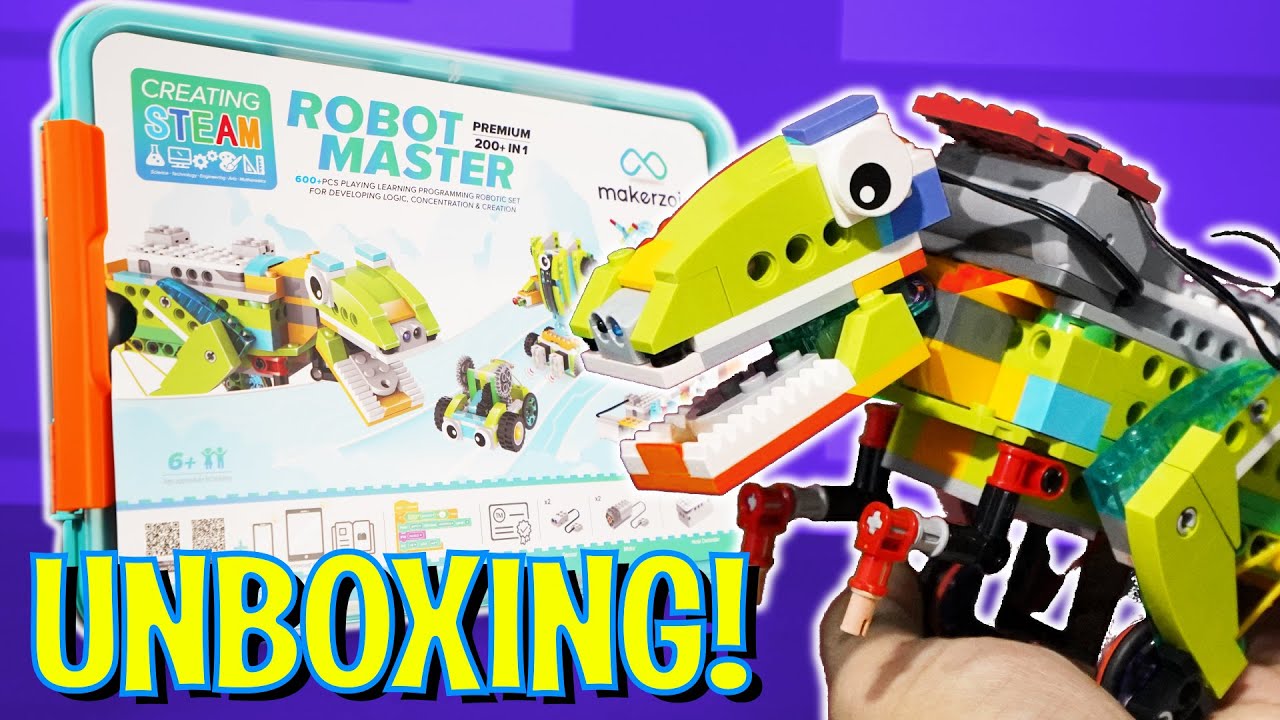 Unboxing Makerzoid Robot Kit - The DIY Robot Modular STEM Kit! - YouTube