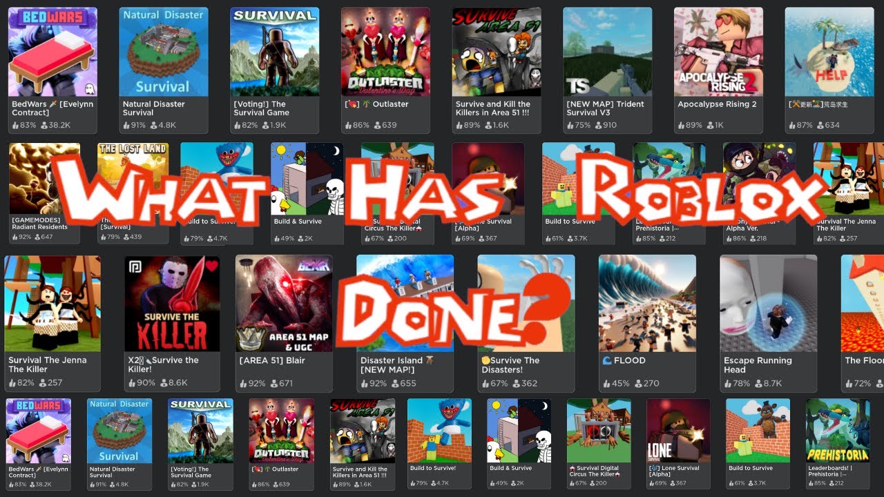 What Has Roblox Done? Survival - YouTube