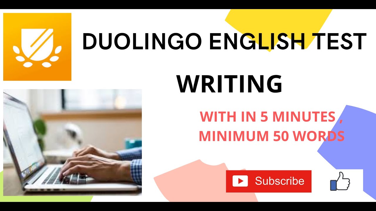 Duolingo English Test- Writing minimum 50 words- New topic with 2 ...
