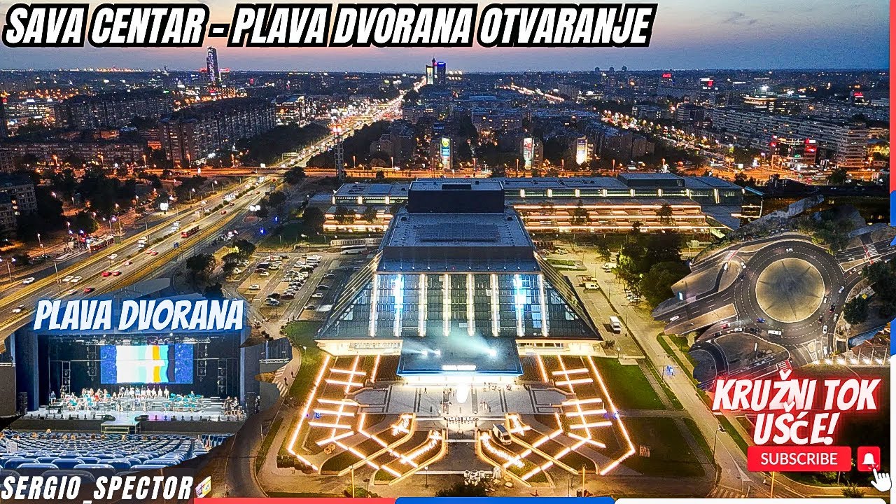 SAVA CENTAR otvara se PLAVA DVORANA, Kružni tok UŠĆE dronom, najveći ...